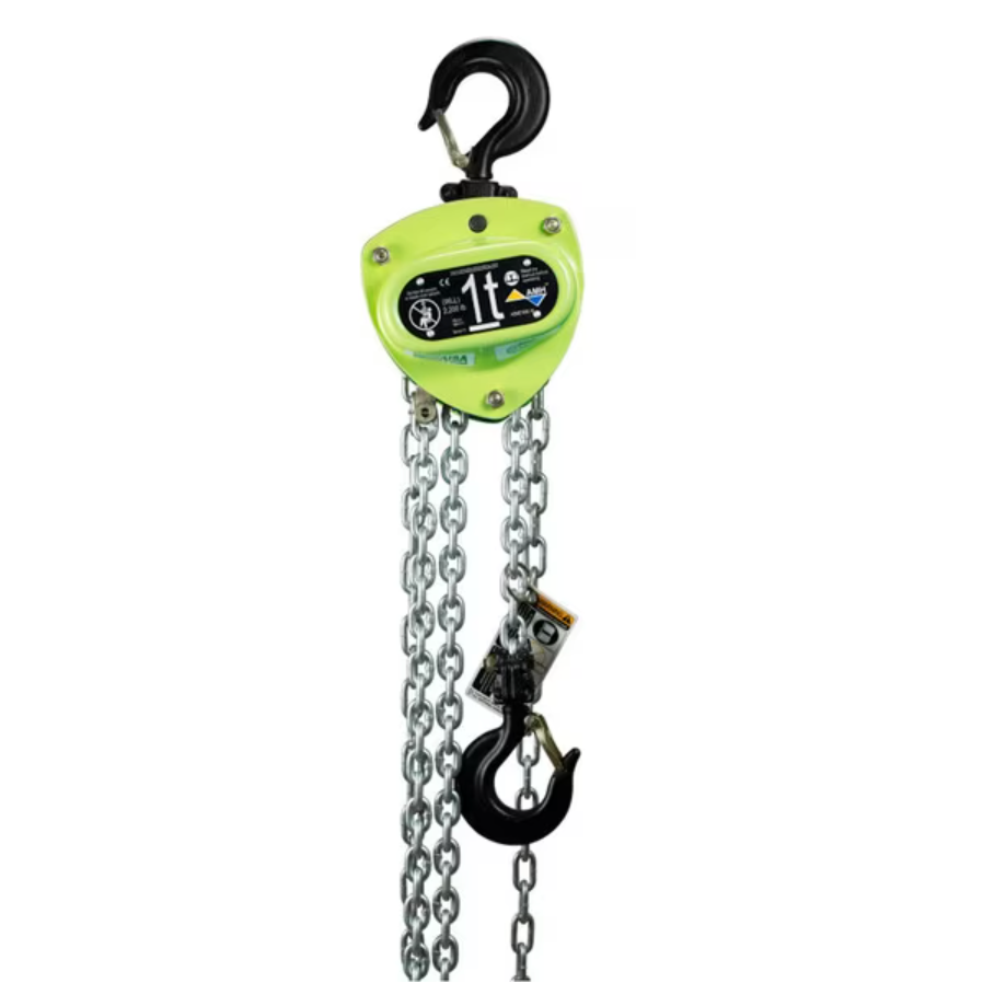 All Material Handling MA010-10-08U Manual Hand Chain Hoist, 1.0 Ton, 1 ...