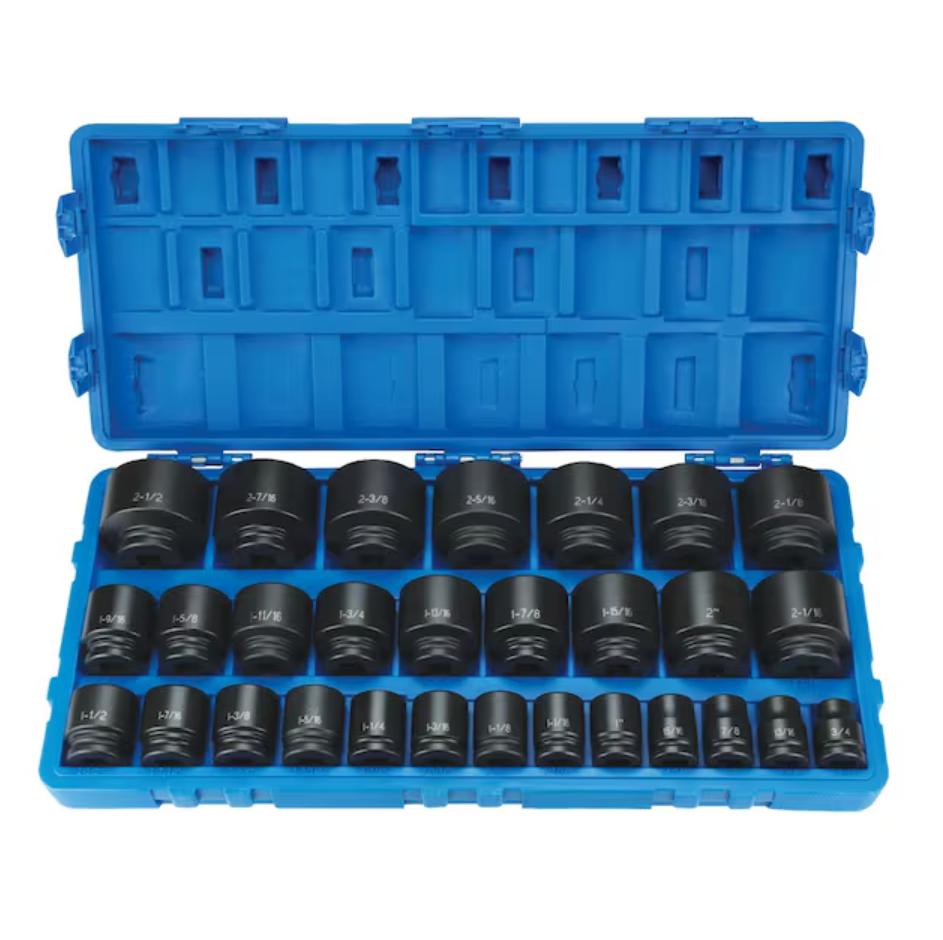 Grey Pneumatic 8029 - 3/4" Drive Fractional Master Socket Set, 29pc ...