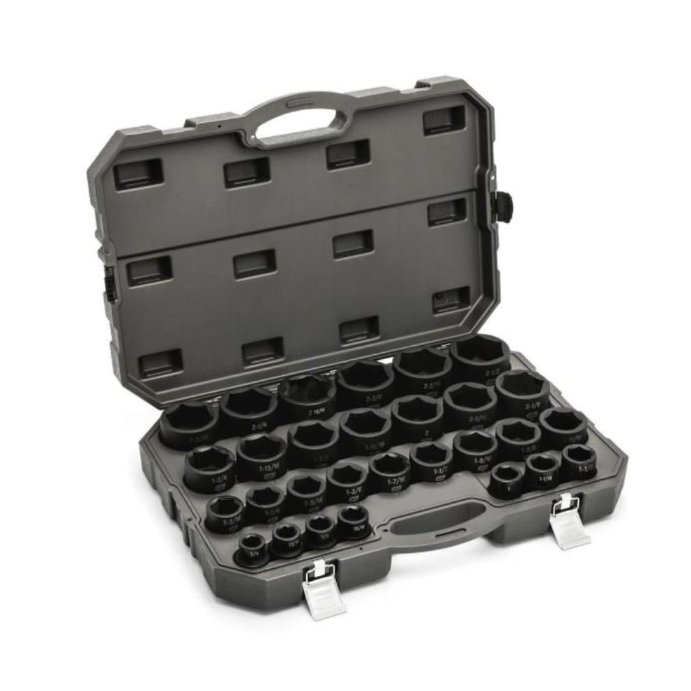 GearWrench 84035 - 29 Piece 3/4" Drive 6 Point SAE Impact Socket Set ...