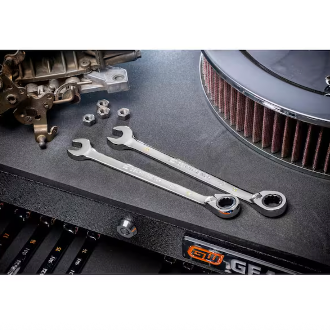 GearWrench 86629 - 16 Piece 90-Tooth 12 Point Metric Reversible Ratche ...