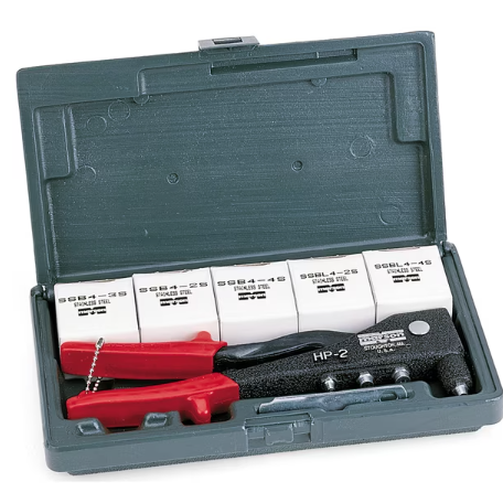 Marson 39001 HP-2 Rivet Tool Kit; 3/32", 1/8", 5/32", 3/16" Nose Tips ...