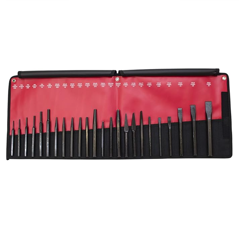 Mayhew 61050 Punch and Chisel Kit, Black Oxide Finish 24pc – Clark's ...
