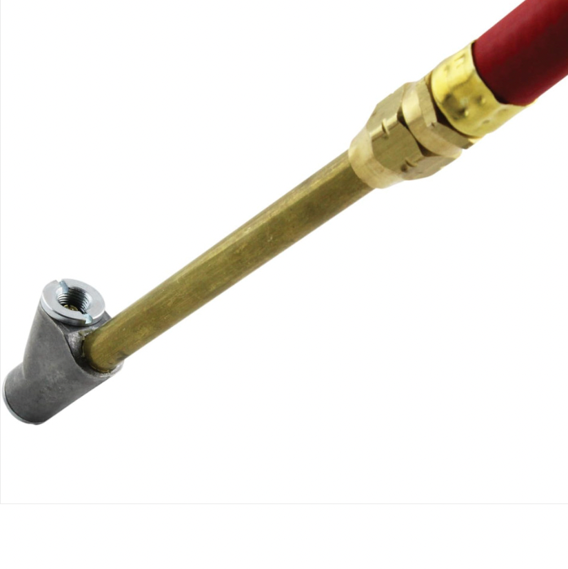 Milton S516 Tire Inflator Gauge with Dual Head Straight Foot Air Chuck ...